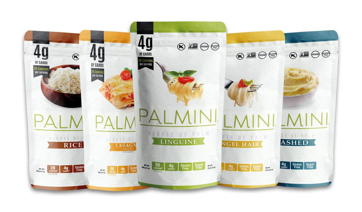 Palmini Variety Pack Linguine, Angel Hair, Lasagna, Rice & Mashed | 4g ...