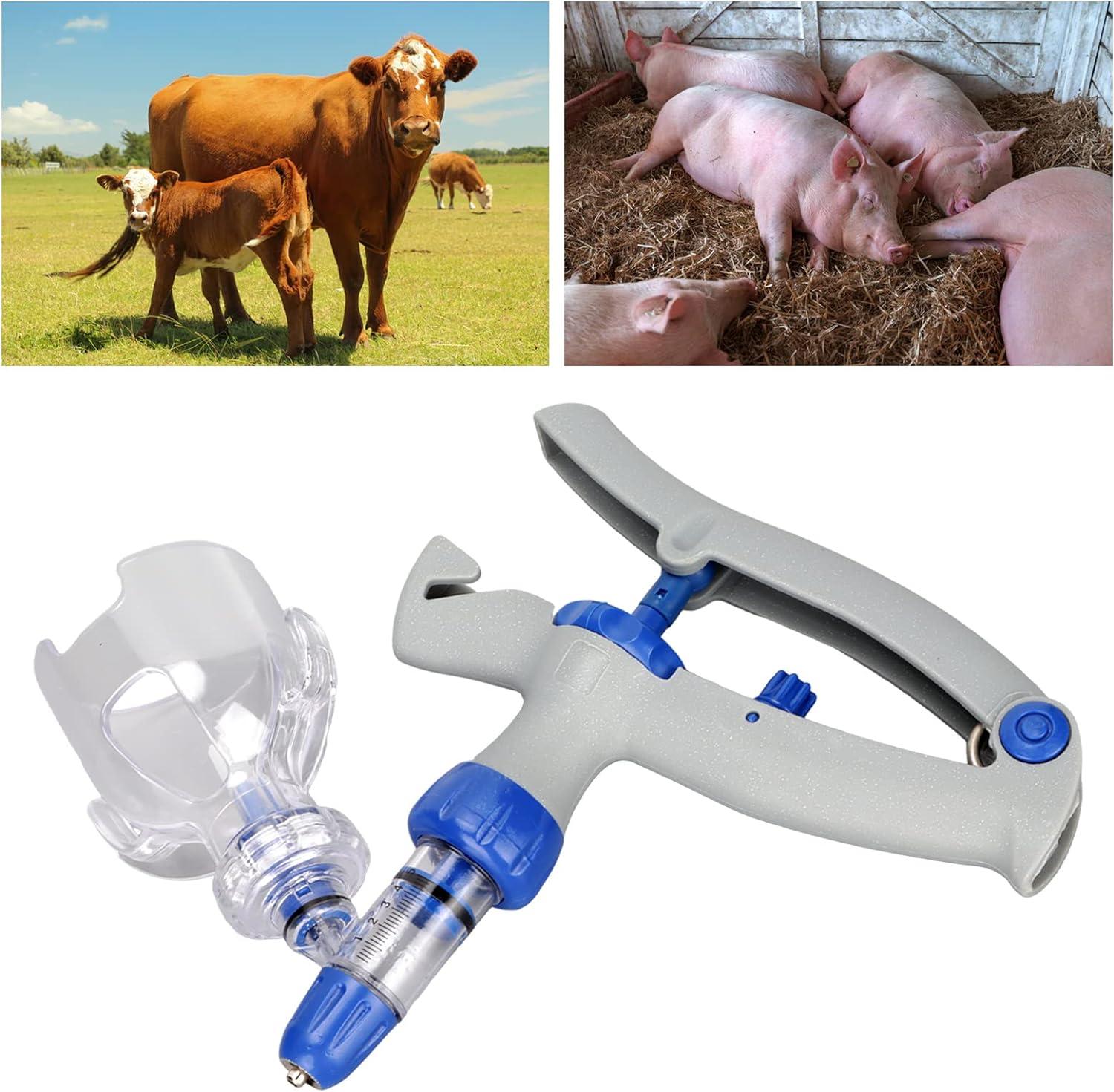 5ml Continuous Syringe Animal Injector Gun - Easy to Operate and ...