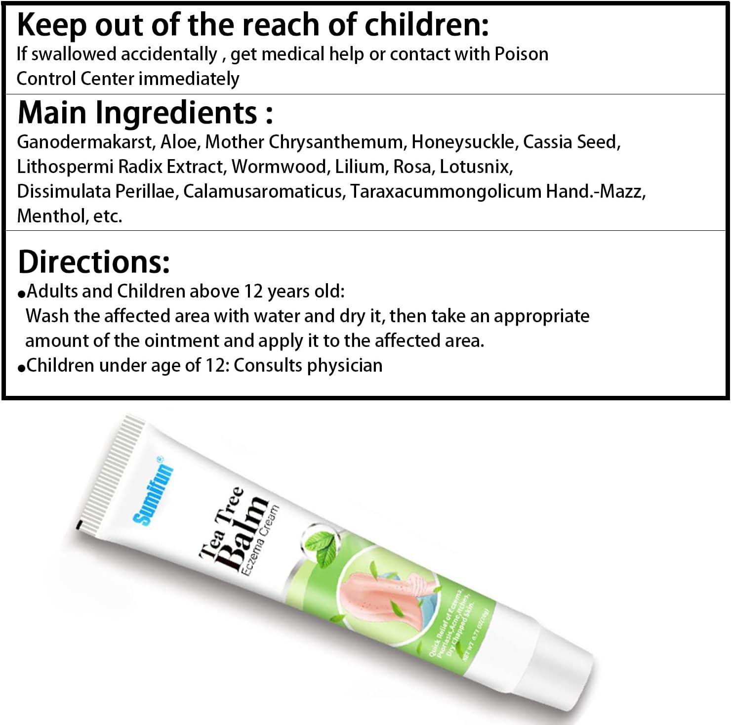 Tea Tree Oil Anti-Itch Cream for Psoriasis & Eczema - Natural Herbal ...