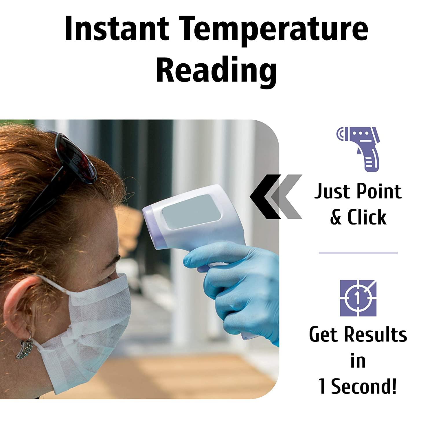 Digital Infrared Forehead Thermometer - No Contact, Fast Readings ...