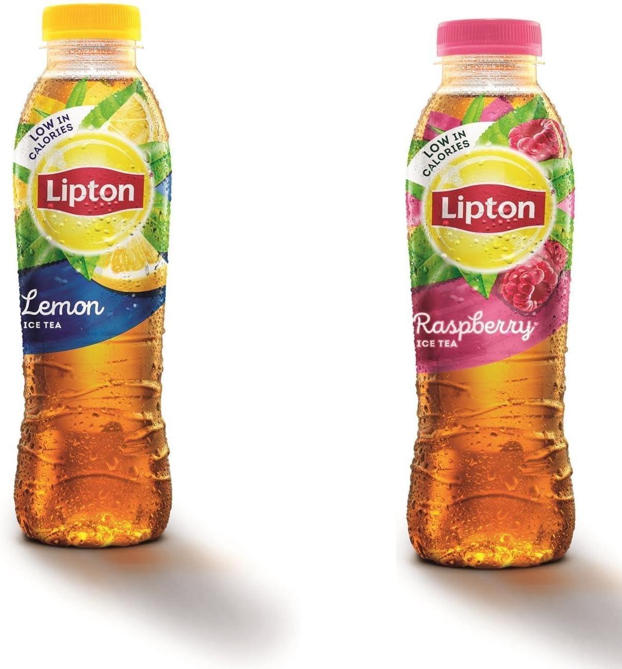Lipton Lemon 500ml bottle & Lipton Rasperry 500ml bottle 12 packs Each ...