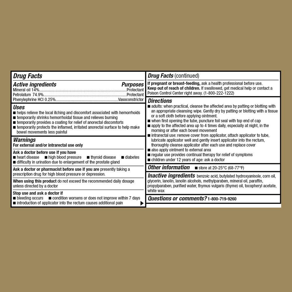 GoodSense Hemorrhoidal Ointment Phenylephrine HCl Petrolatum Mineral ...