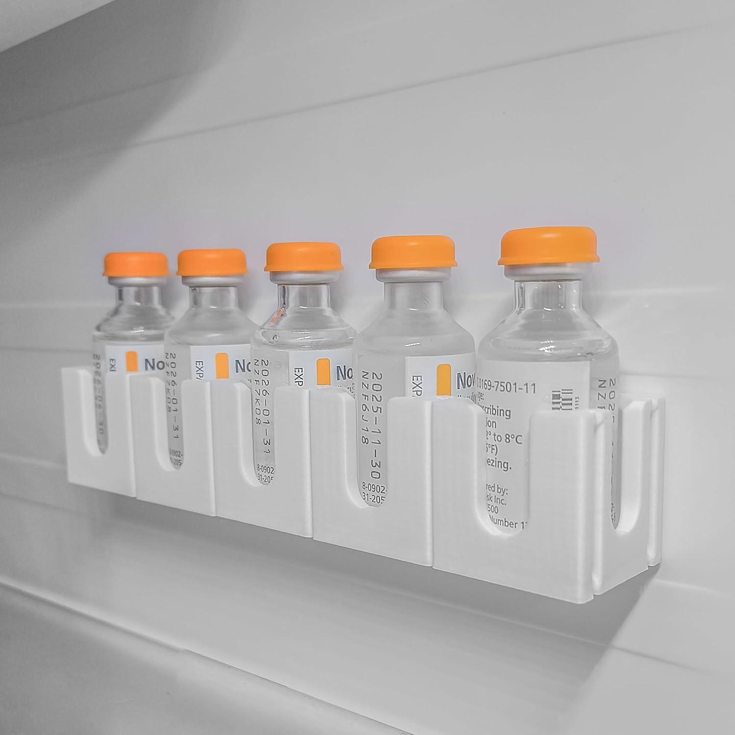Insul-Stor Insulin Refrigerator Caddy | Space-Saving Vial Holder ...