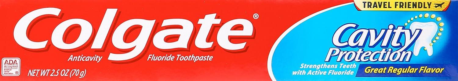 Colgate Cavity Protection Travel Toothpaste 2.5oz (Pack of 6 ...