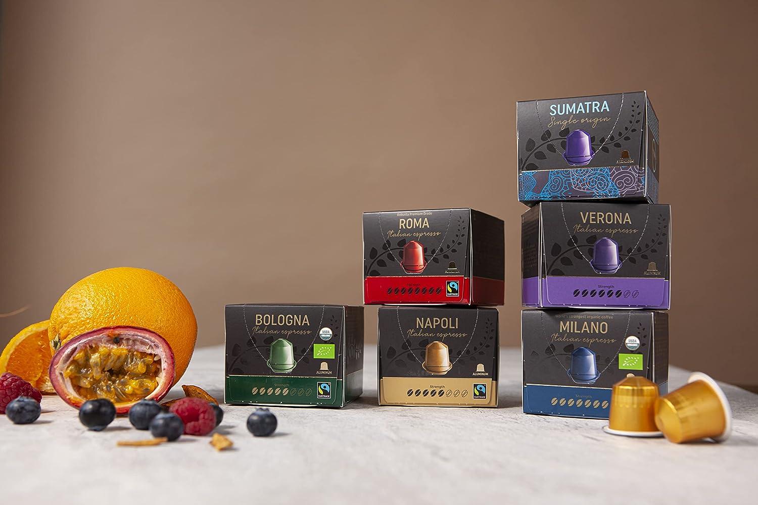 Premium Nespresso Compatible Pods Variety Pack | 100 Aluminum Capsules ...