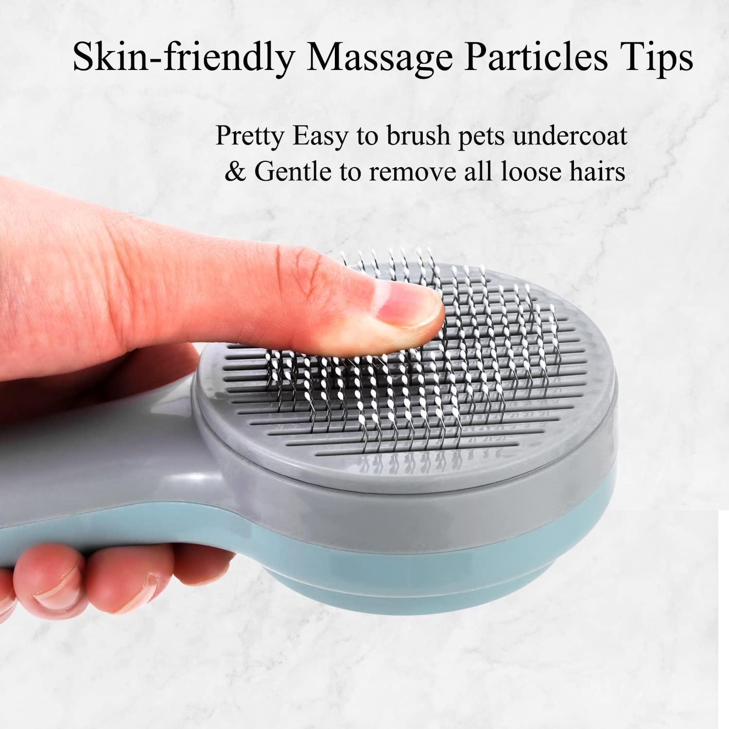 Self Cleaning Cat Grooming Brush | Pet Comb Tool for Shedding & Mats ...