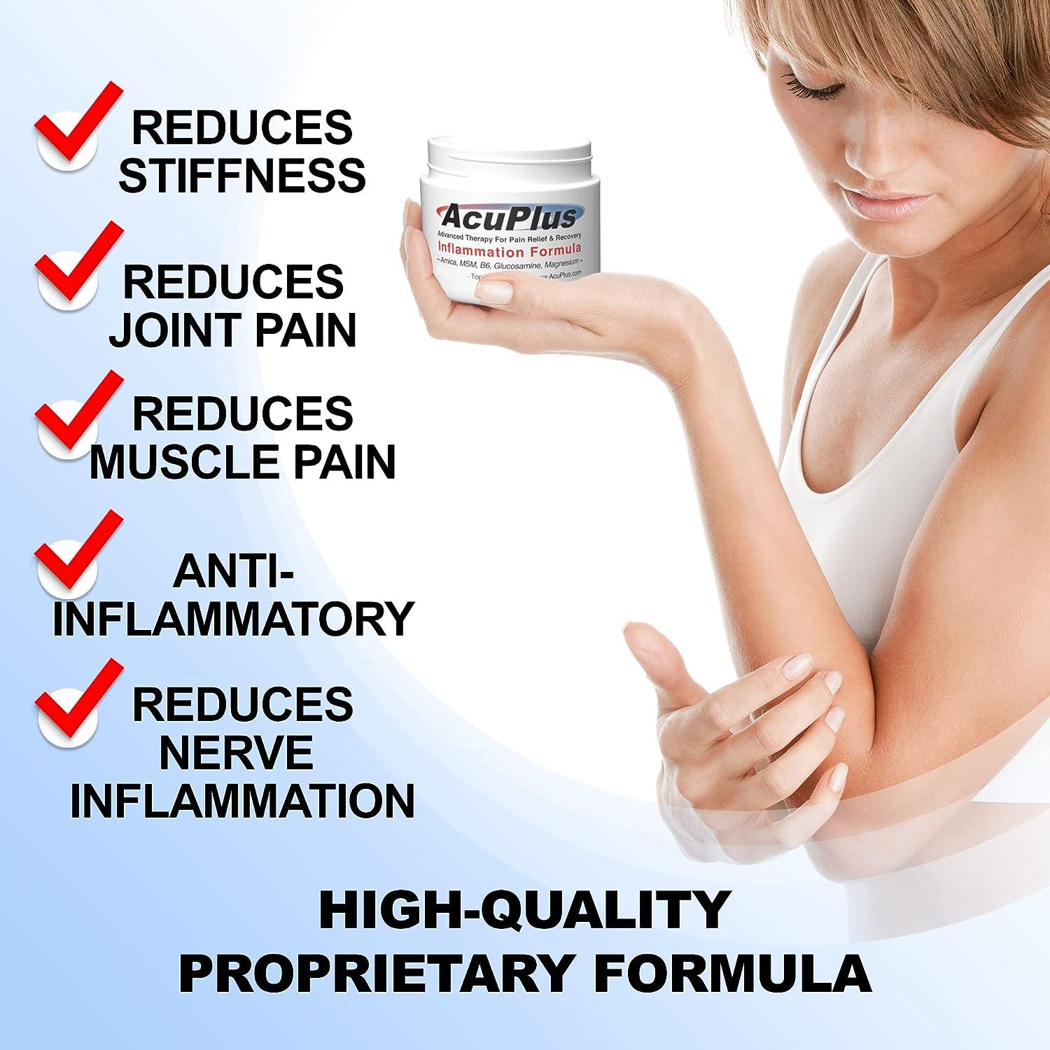 AcuPlus Advanced Topical Pain Relief Cream - Fast-Acting Formula with ...