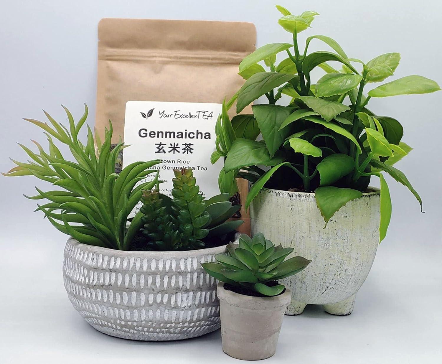 Genmaicha Brown Rice Sencha Green Loose Leaf Tea - 500g Japanese Style ...