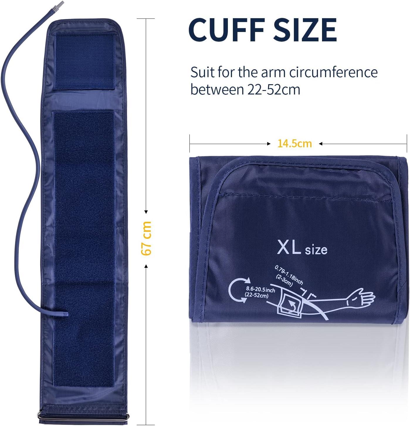 ISFORU Large Blood Pressure Cuff Replacement for Upper Arm Monitor ...