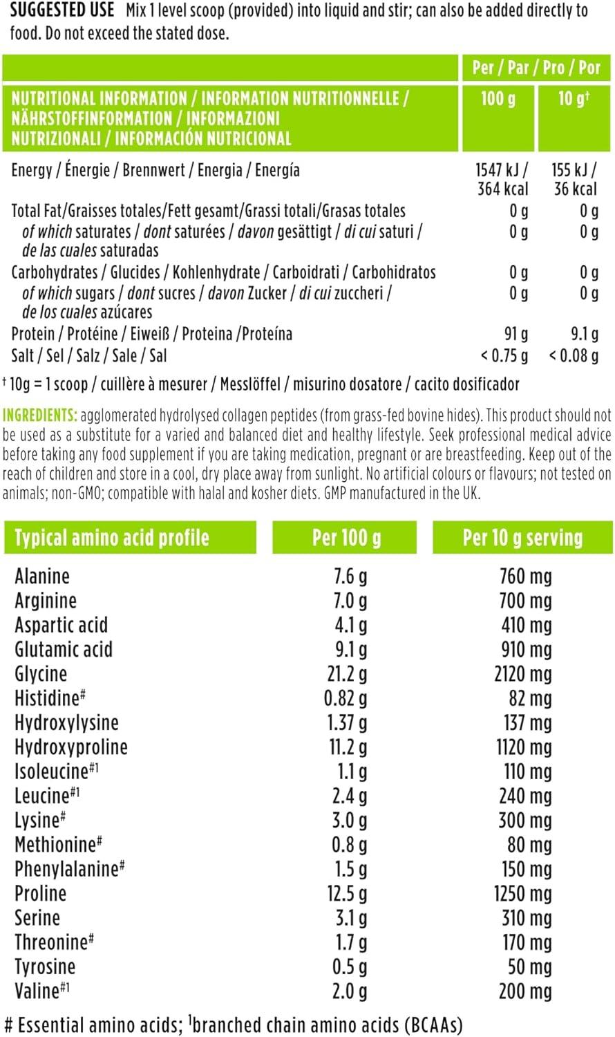 Premium Grass-Fed Hydrolyzed Collagen Peptides - Ethically Sourced ...