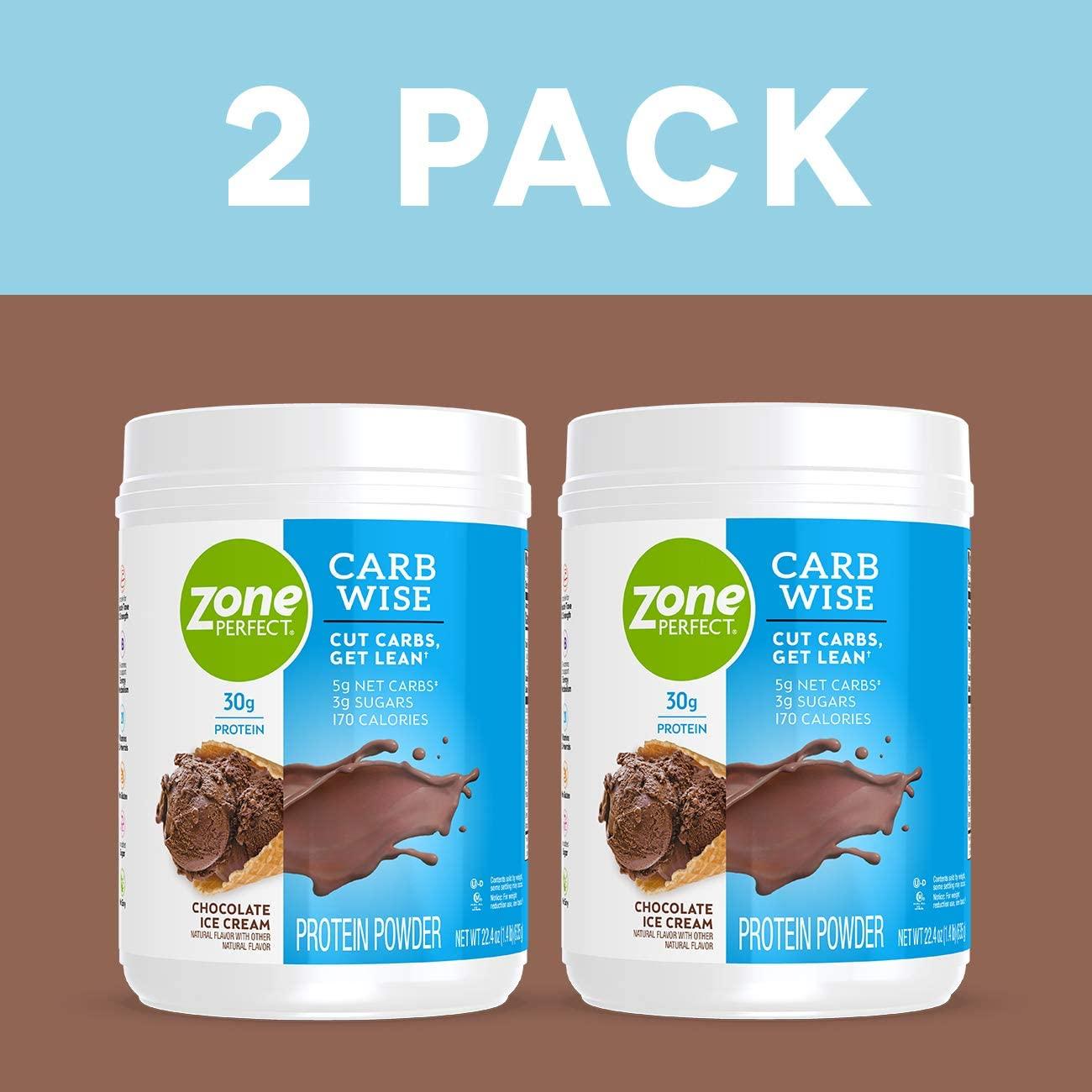 ZonePerfect Carb Wise Chocolate Ice Cream High-Protein Powder - 30g ...