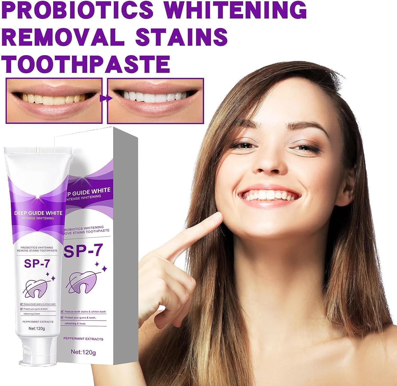 SP-7 Natural Tooth Whitening Toothpaste | Stain Removal & Fresh Breath ...