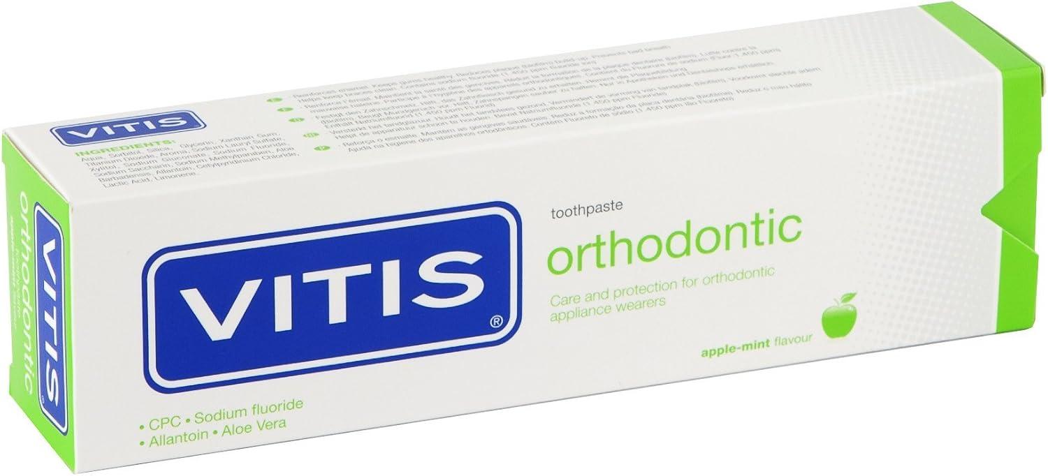 Vitis Orthodontic Toothpaste 100ml - Ideal for Braces & Dental Care ...