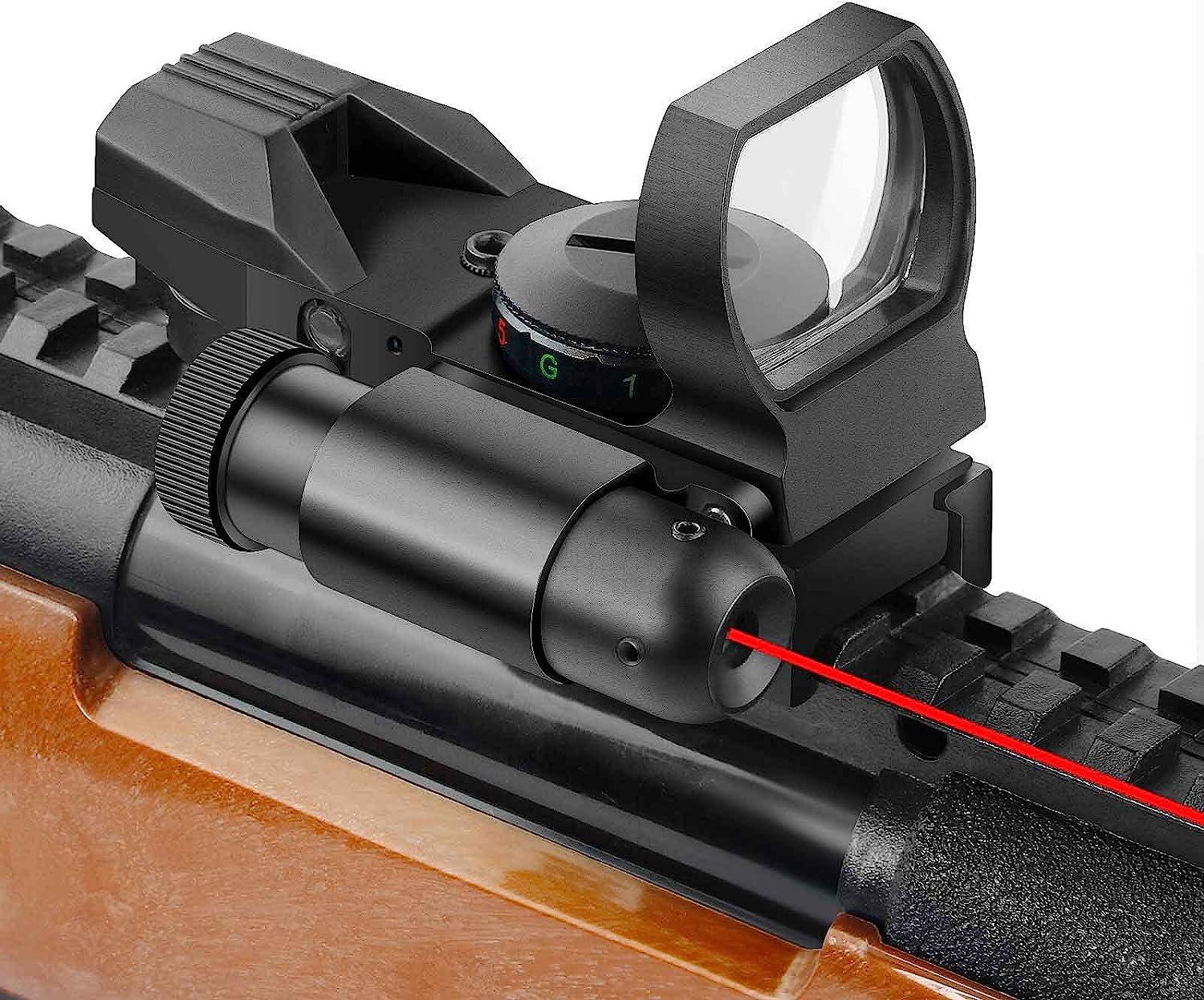 Beileshi Reflex Sight with Red & Green Dot Optics and Integrated Red ...
