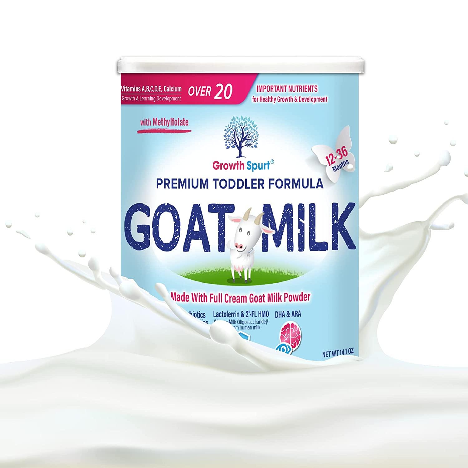 Goat Milk Toddler Formula with Lactoferrin, Prebiotics, Probiotics, DHA ...
