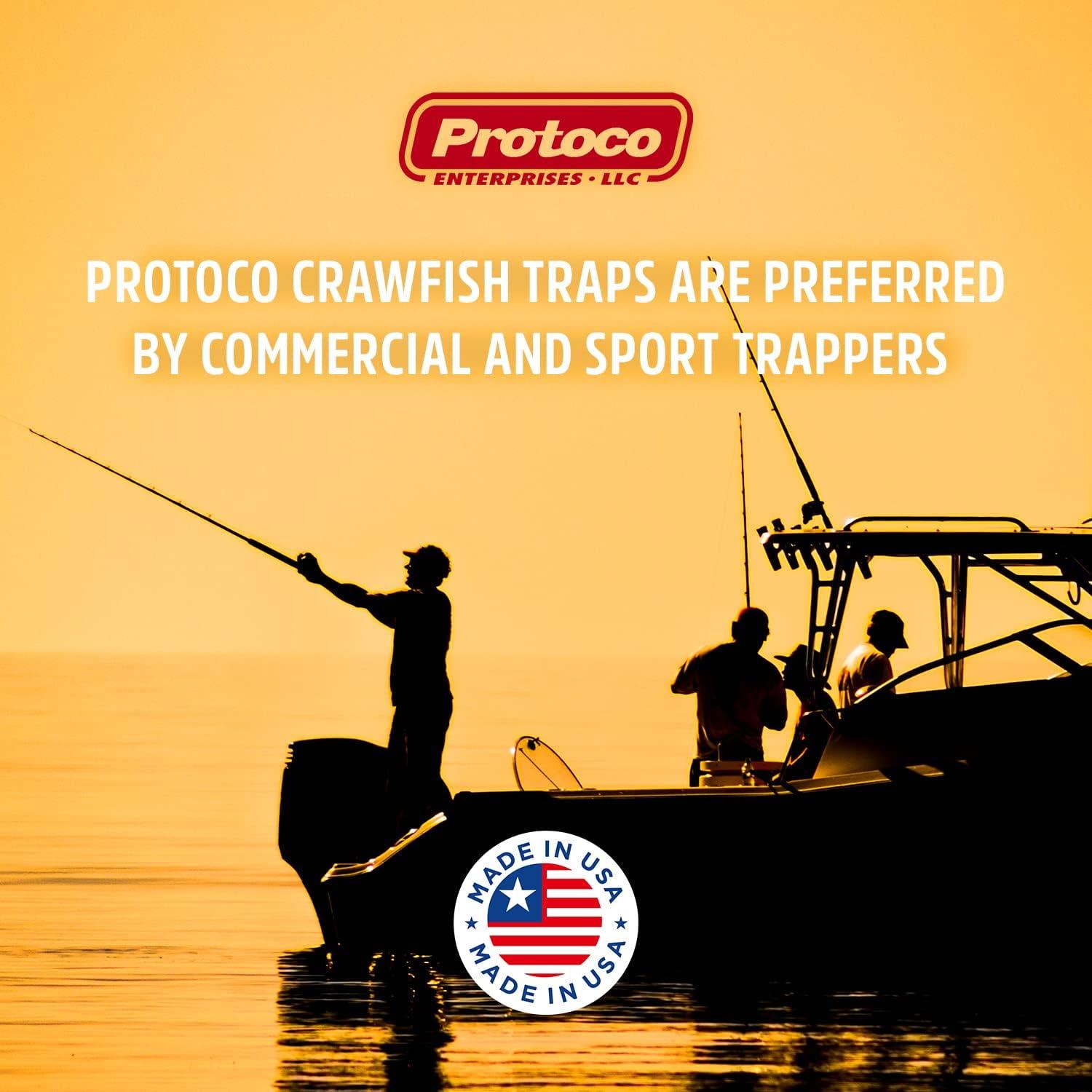 Protoco CT18R 11x18 Mesh Crawfish and Shrimp Trap - Freshwater ...