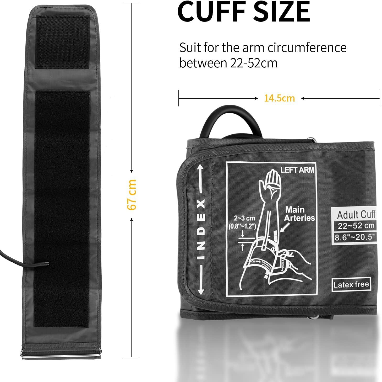 ISFORU Large Blood Pressure Cuff - Replacement Upper Arm Cuff for ...