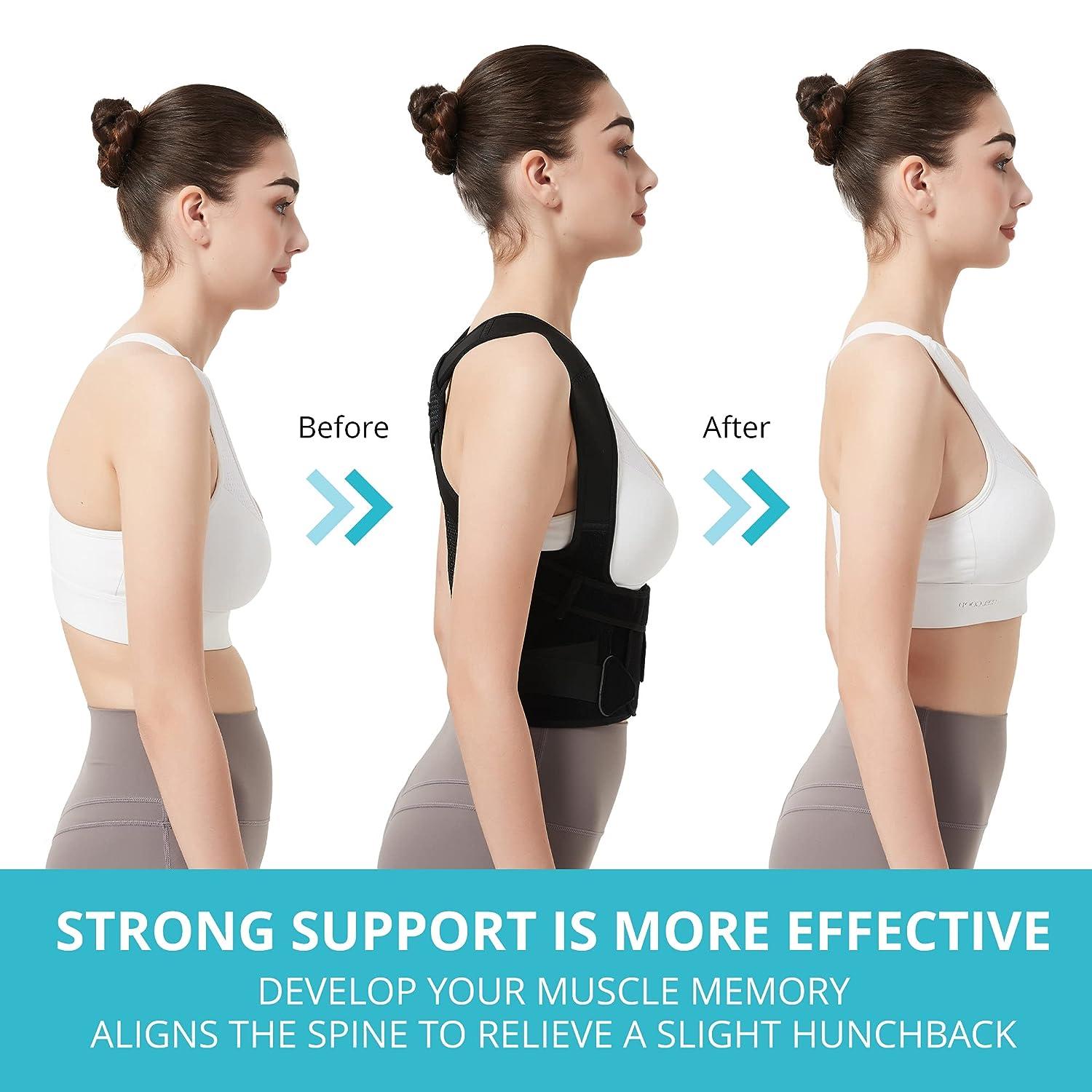 Adjustable Back Brace & Posture Corrector for Men and Women ...