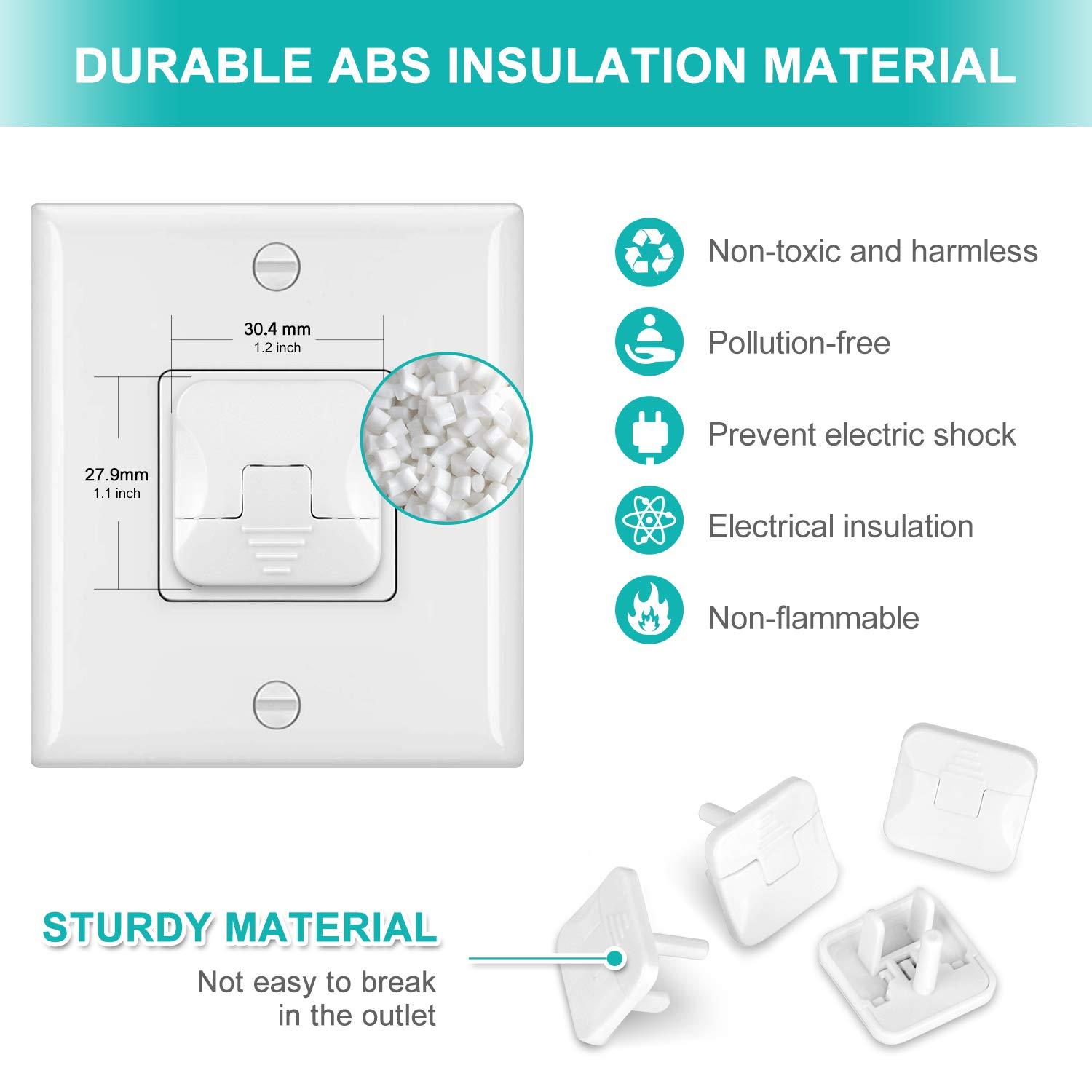 Baby Proofing Outlet Covers (40 Pack) | Child Proof Electric Shock ...