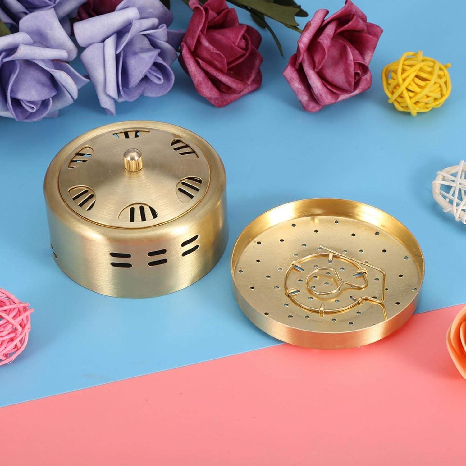 Portable Copper Moxa Box - 6-Hole Chinese Mugwort Heat Pack for Back ...