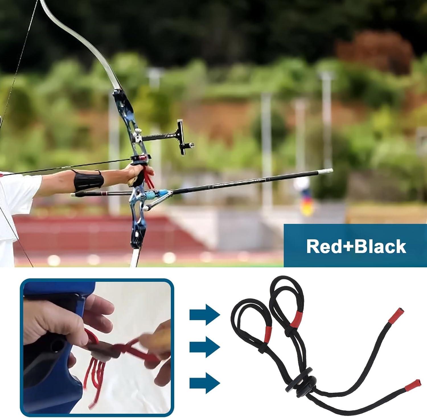 Ecsing 2-Pack Adjustable Archery Finger Loops | Recurve Bow Accessories ...