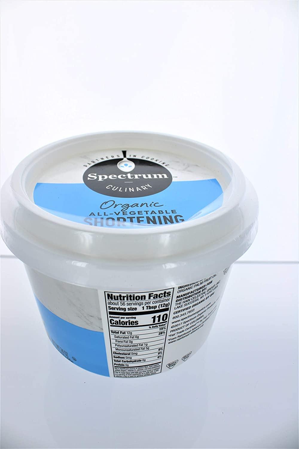 Spectrum Naturals Organic Shortening 24 oz - Pack of 3 | Pure and ...