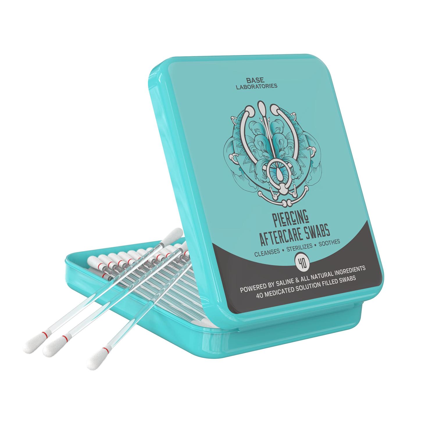 Base Labs Keloid Bump Removal Swabs | Medicated Piercing Aftercare for ...
