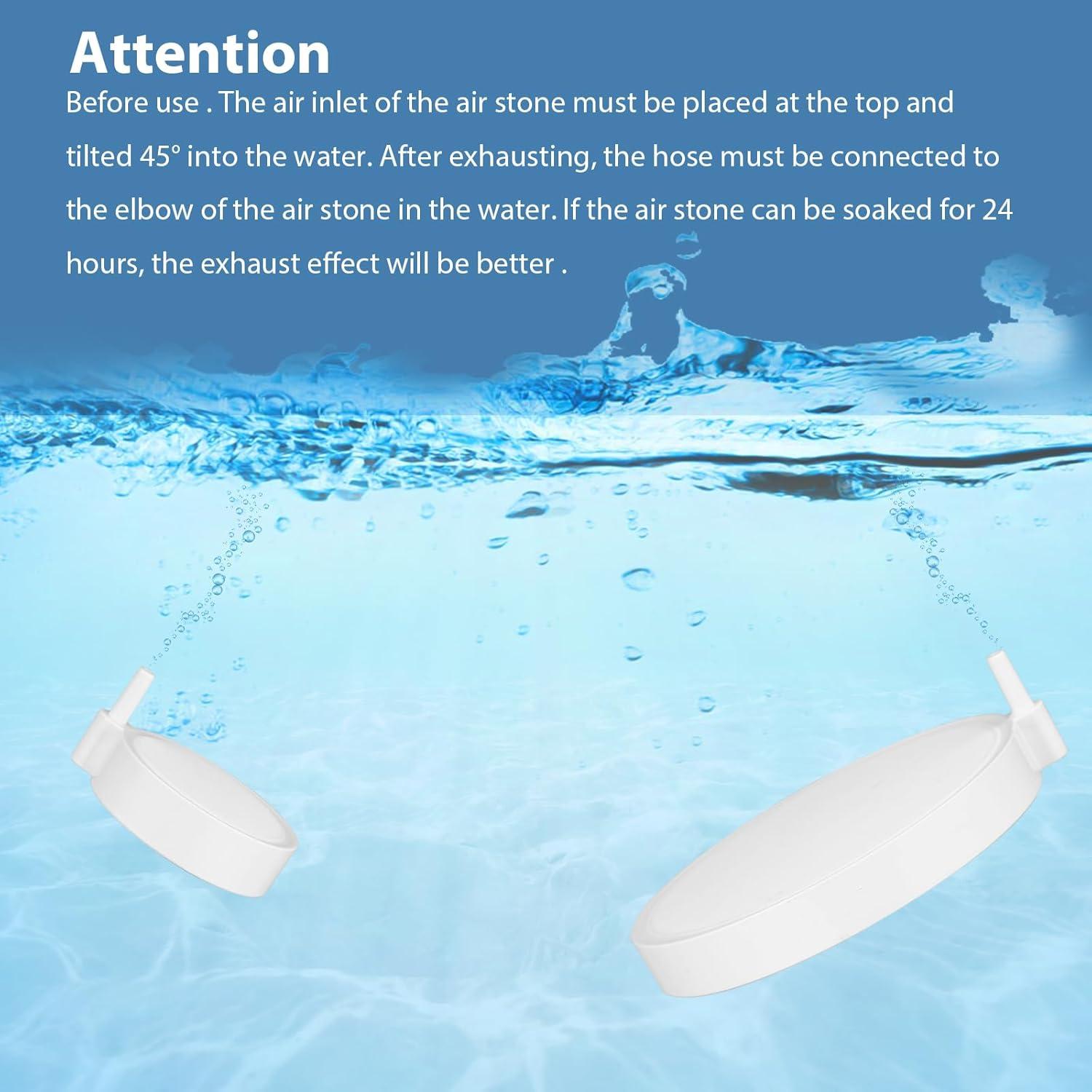 Flintronic Nano Aquarium Air Stone - Ultra-Quiet Sparkling Oxygen Stone ...