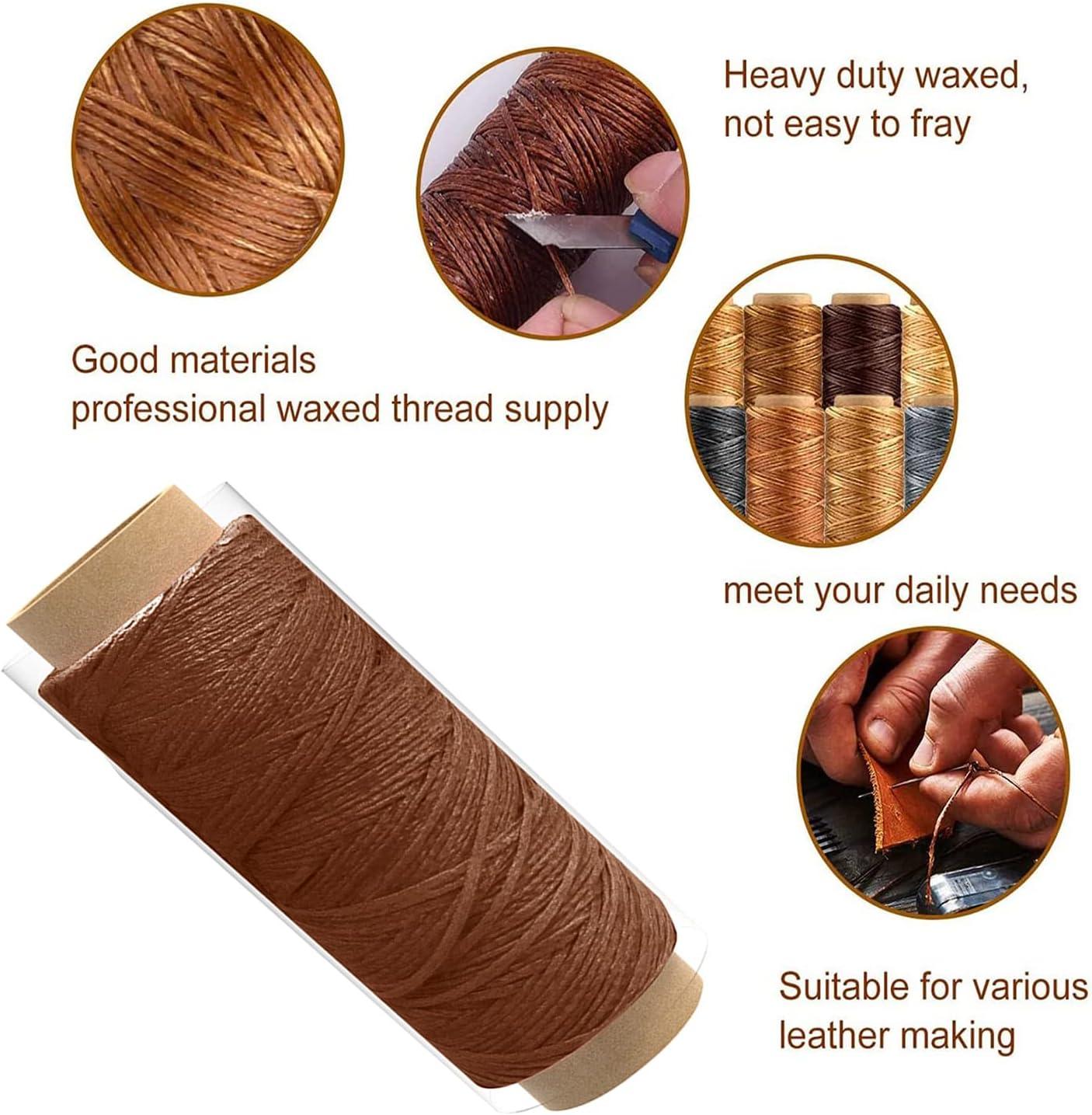 21-Piece Leather Sewing Kit and Upholstery Repair Set for DIY Crafts ...
