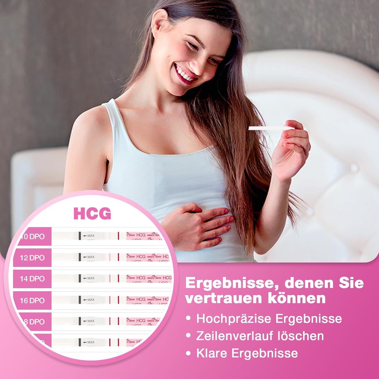 Easy Home 60 Pregnancy Test Strips - Ultra Sensitive Early Detection ...