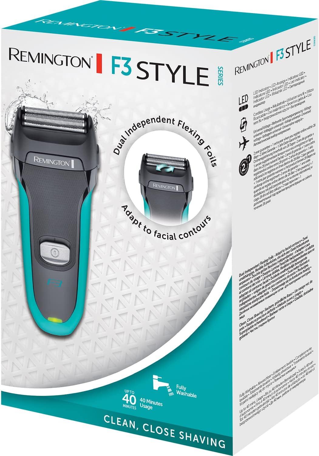 Remington F3 Style Series Electric Shaver with Pop Up Trimmer ...