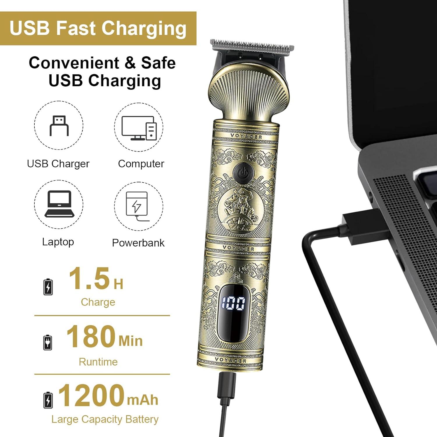 Bestauty 6 in 1 Beard Trimmer Kit for Men - Professional Hair Clipper ...