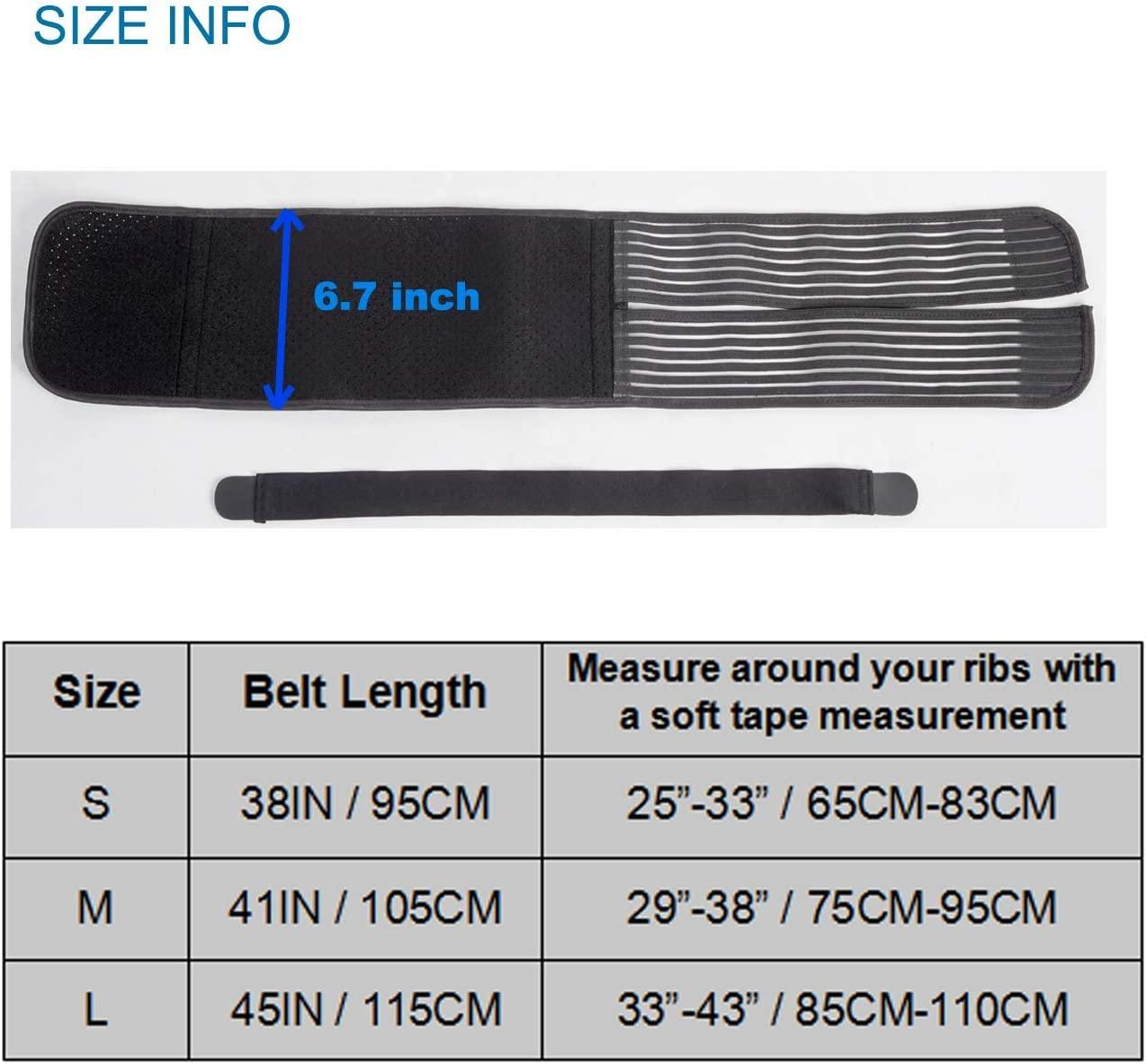 Solmyr Broken Rib Brace - Rib Belt for Men and Women - Medium Size ...