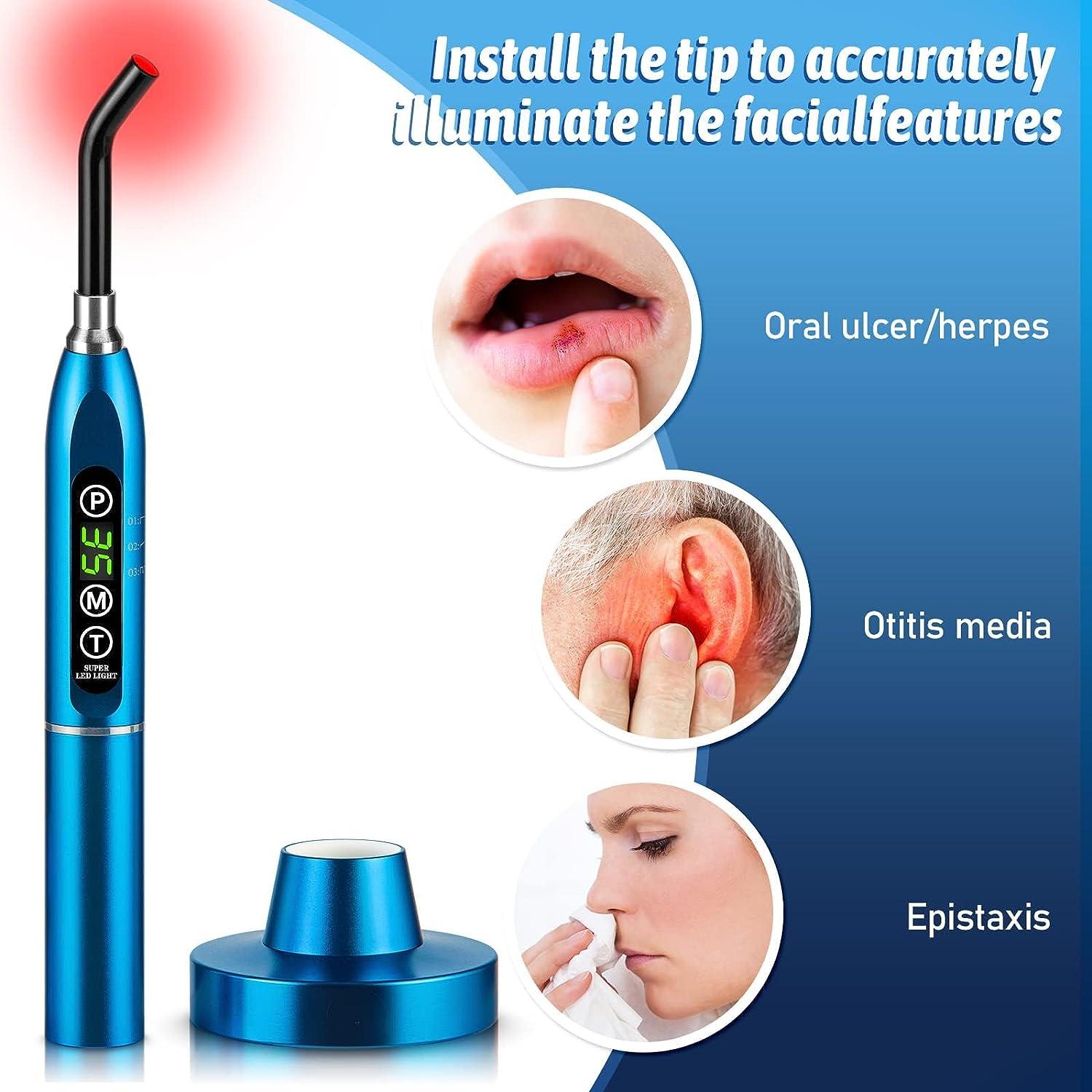 Red Light Cold Sores Fever Blister Canker Sore Mouth Sore Relief Nose ...