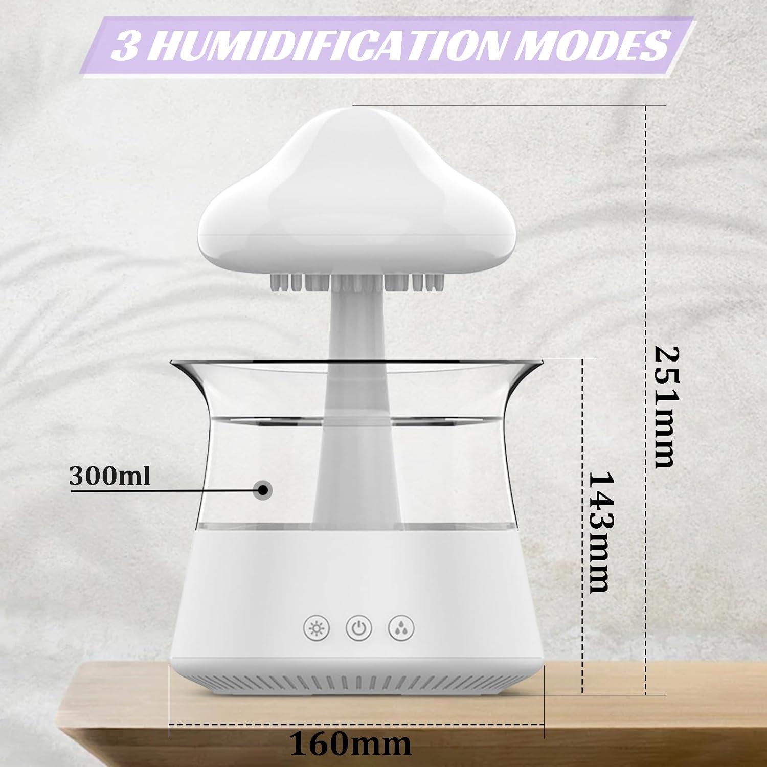 3-in-1 Rain Cloud Humidifier & Essential Oil Diffuser | Remote Control ...