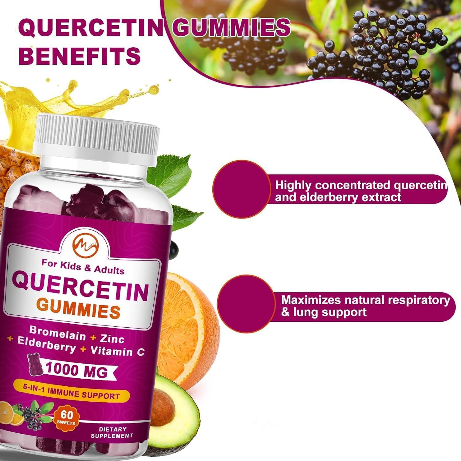 Quercetin 1000mg Chewable Supplement (2-Pack) | Immunity Cardiovascular ...