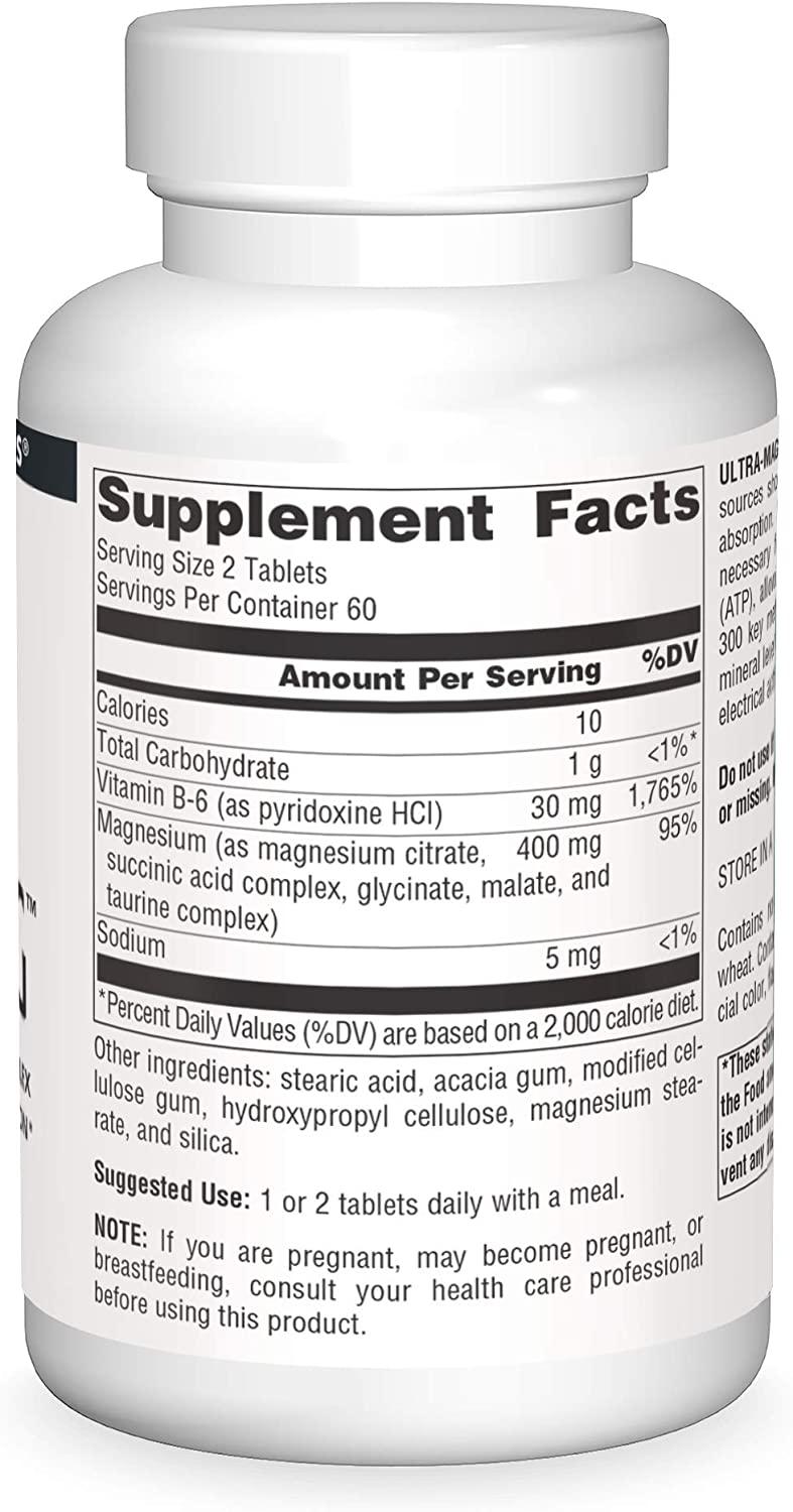 Source Naturals Ultra-Mag 120 Tablets | High Potency Magnesium ...