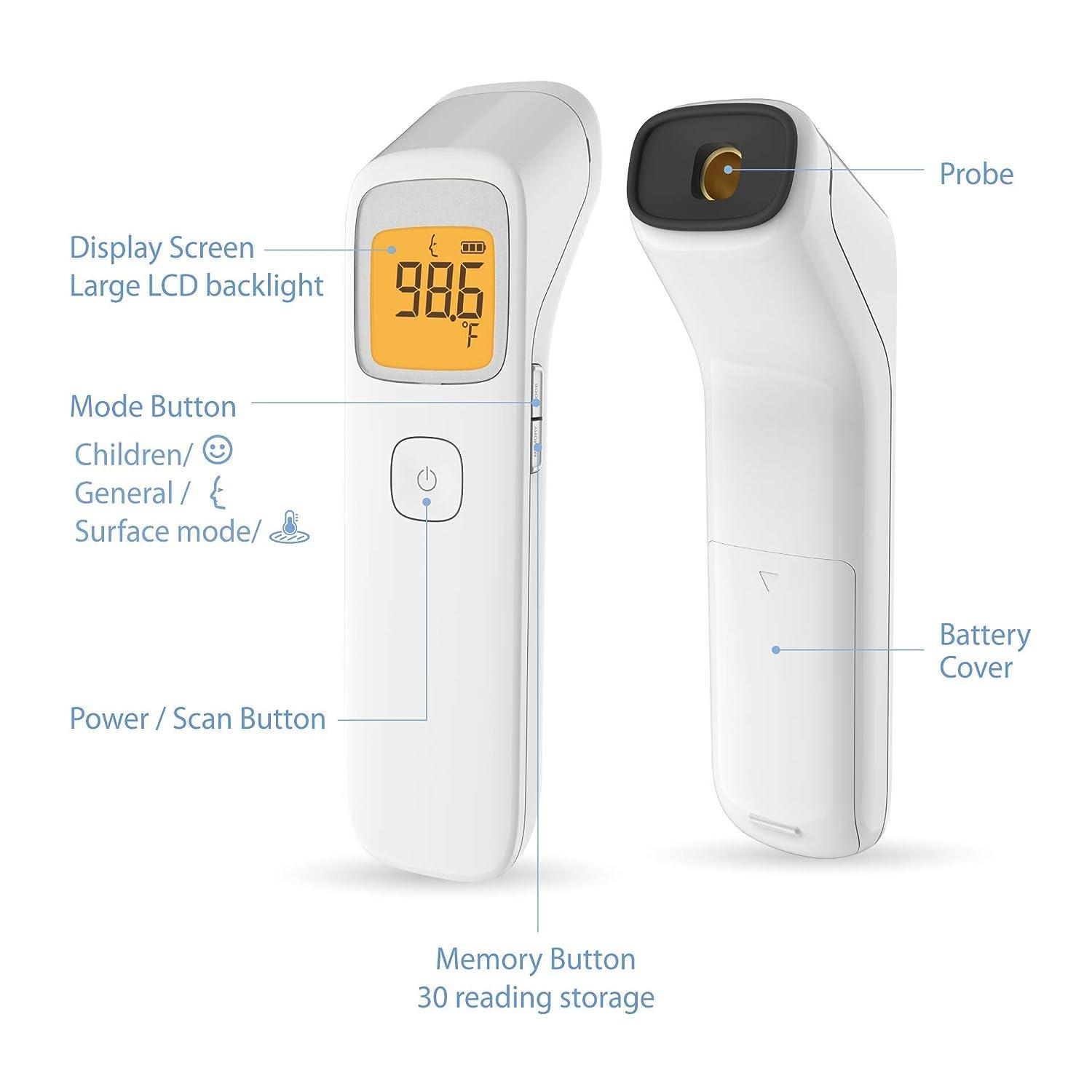 Uright Infrared Non Contact Forehead Thermometer - Made in Taiwan | No ...