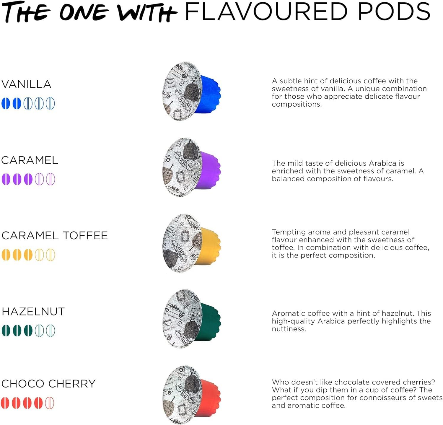 F.R.I.E.N.D.S 50 Flavoured Coffee Pods - Nespresso Compatible Capsules ...