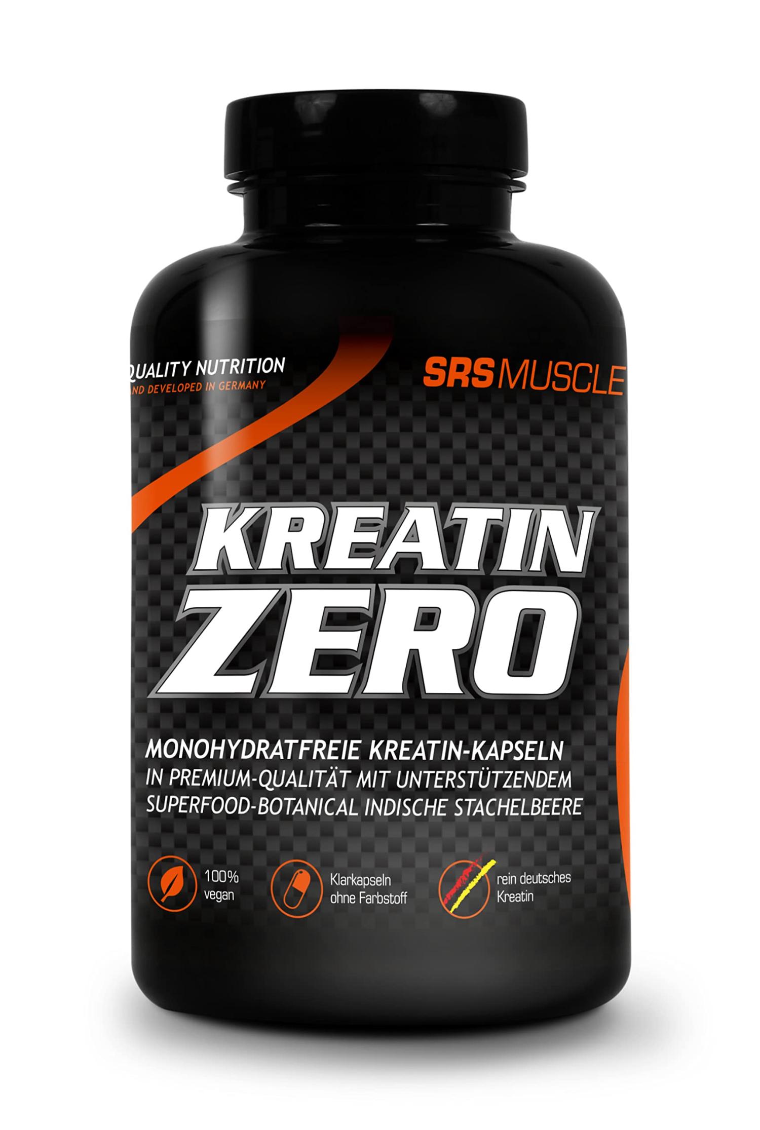 Buy SRS Muscle Creatine Zero - 120 Capsules | Caffeine-Free Monohydrate ...