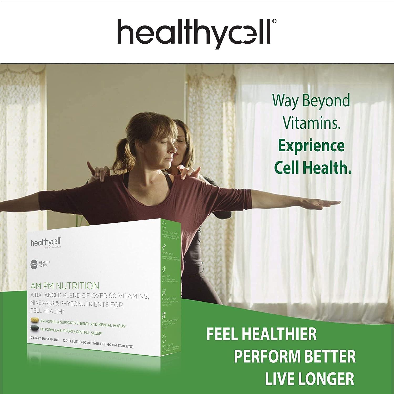 Healthycell AM PM Multivitamin for Adults - Anti-Aging Stem Cell ...