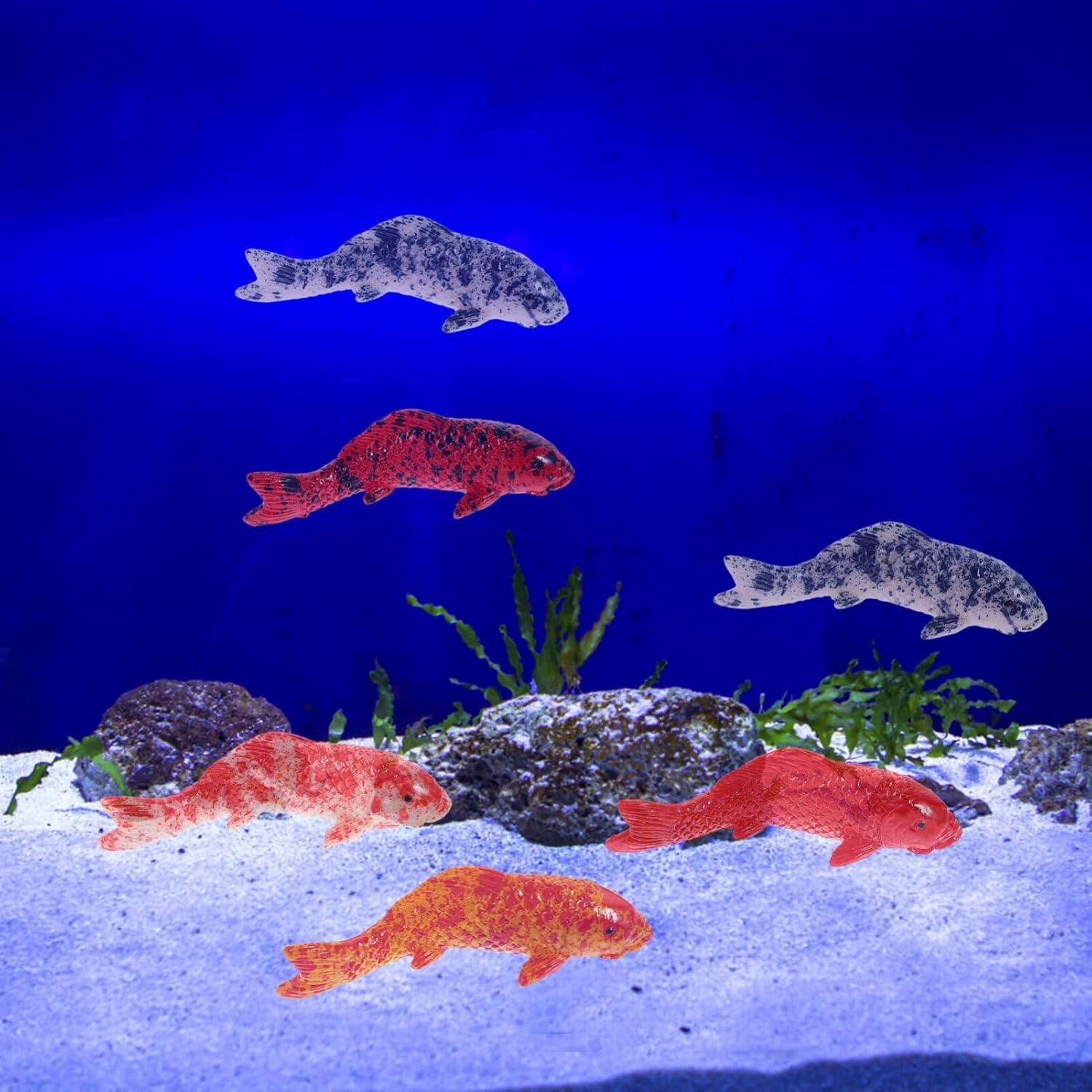 Artificial Floating Fish Decoration - 5pcs Aquarium Model for Terrarium ...