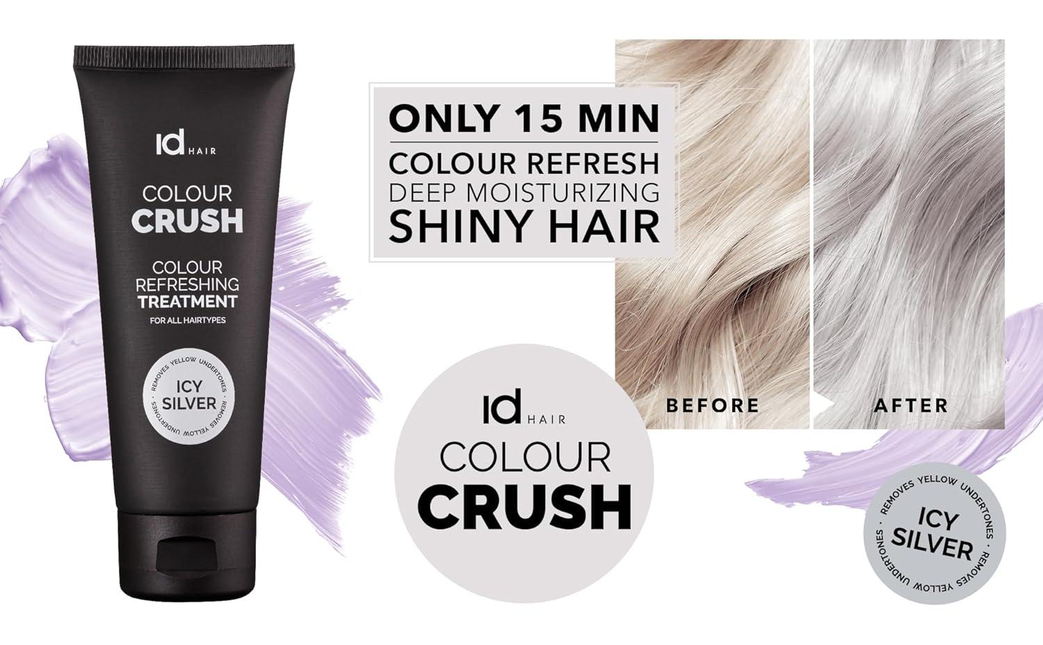 Idhair Color Crush Icy Silver - Hair Tint Treatment for All Hair Types ...