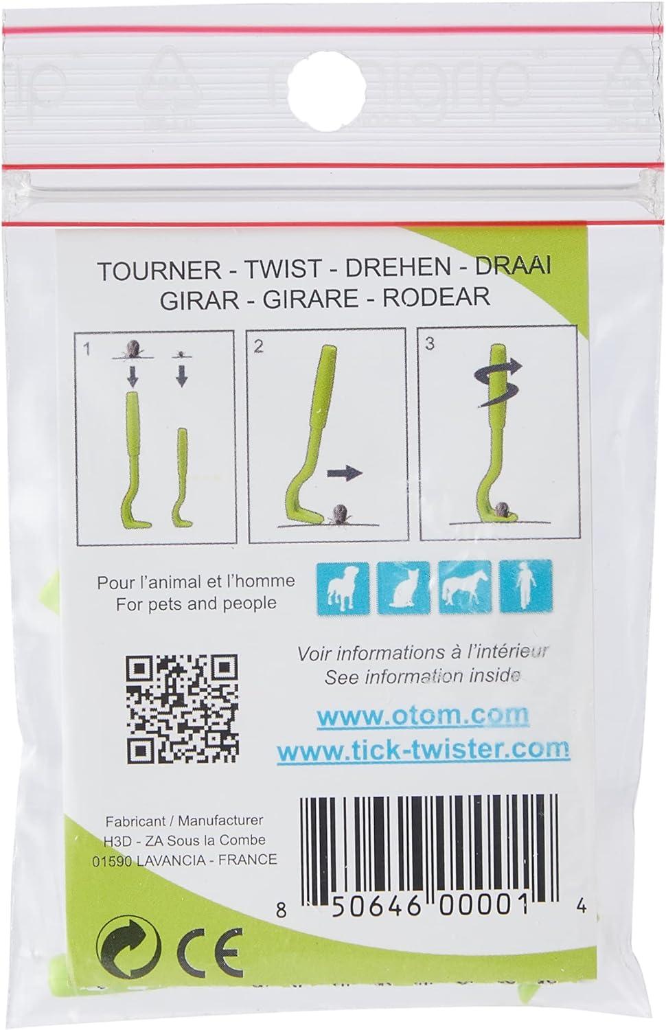 O'tom Tick Twister Green - Safe and Effective Tick Removal Tool | Buy ...