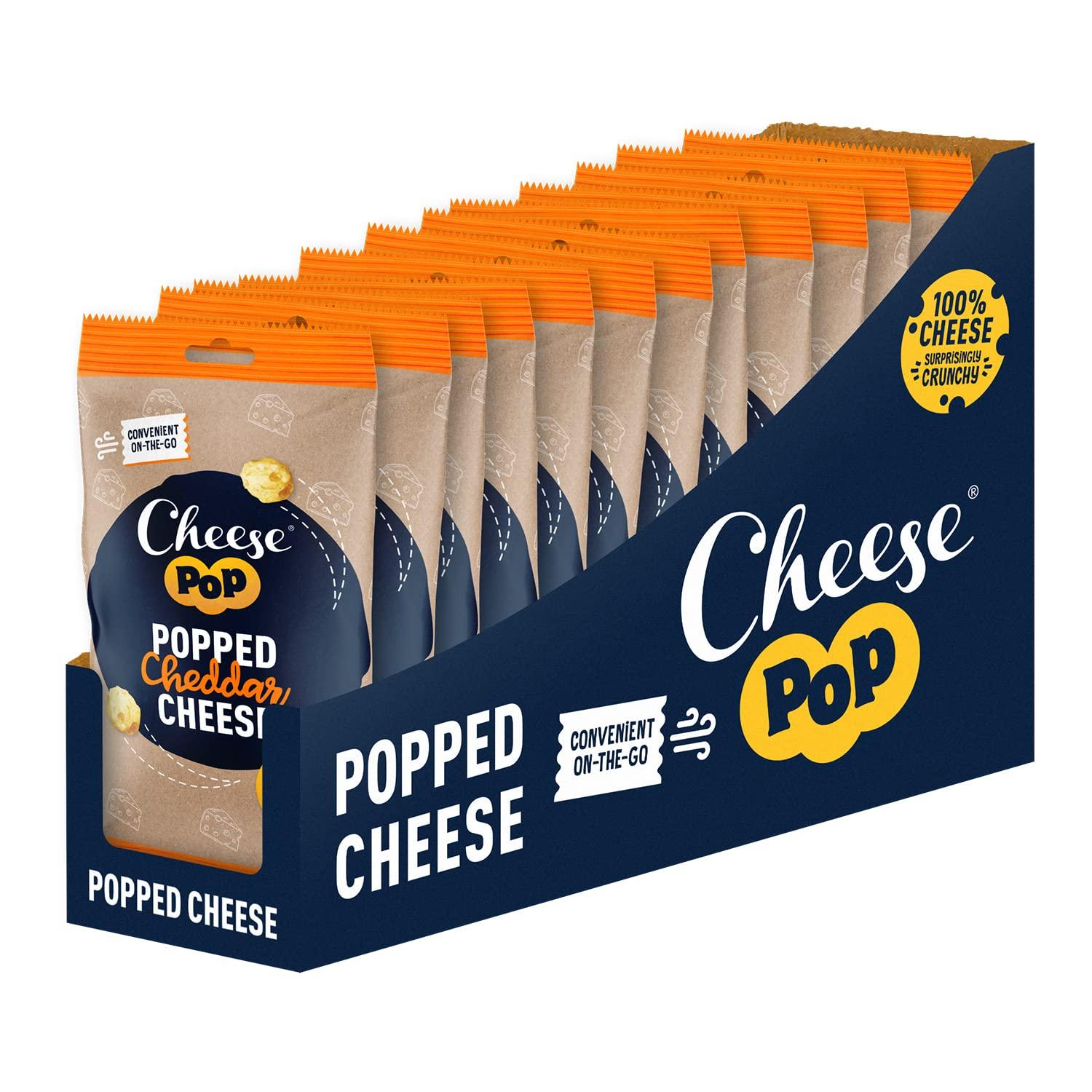 Shop 12-Pack Cheddar Cheese Popped Snacks - Crispy Airy & Protein-Rich ...