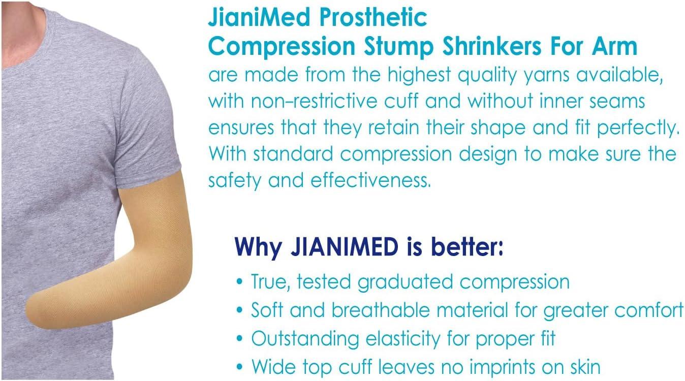 Prosthetic Stump Shrinkers for Arm - Below Elbow Compression Sleeve ...