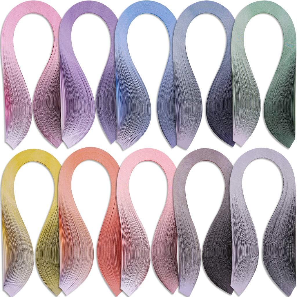JUYA Paper Quilling Gradient Series Set - 10 Colors - 3mm Width - QP388 ...
