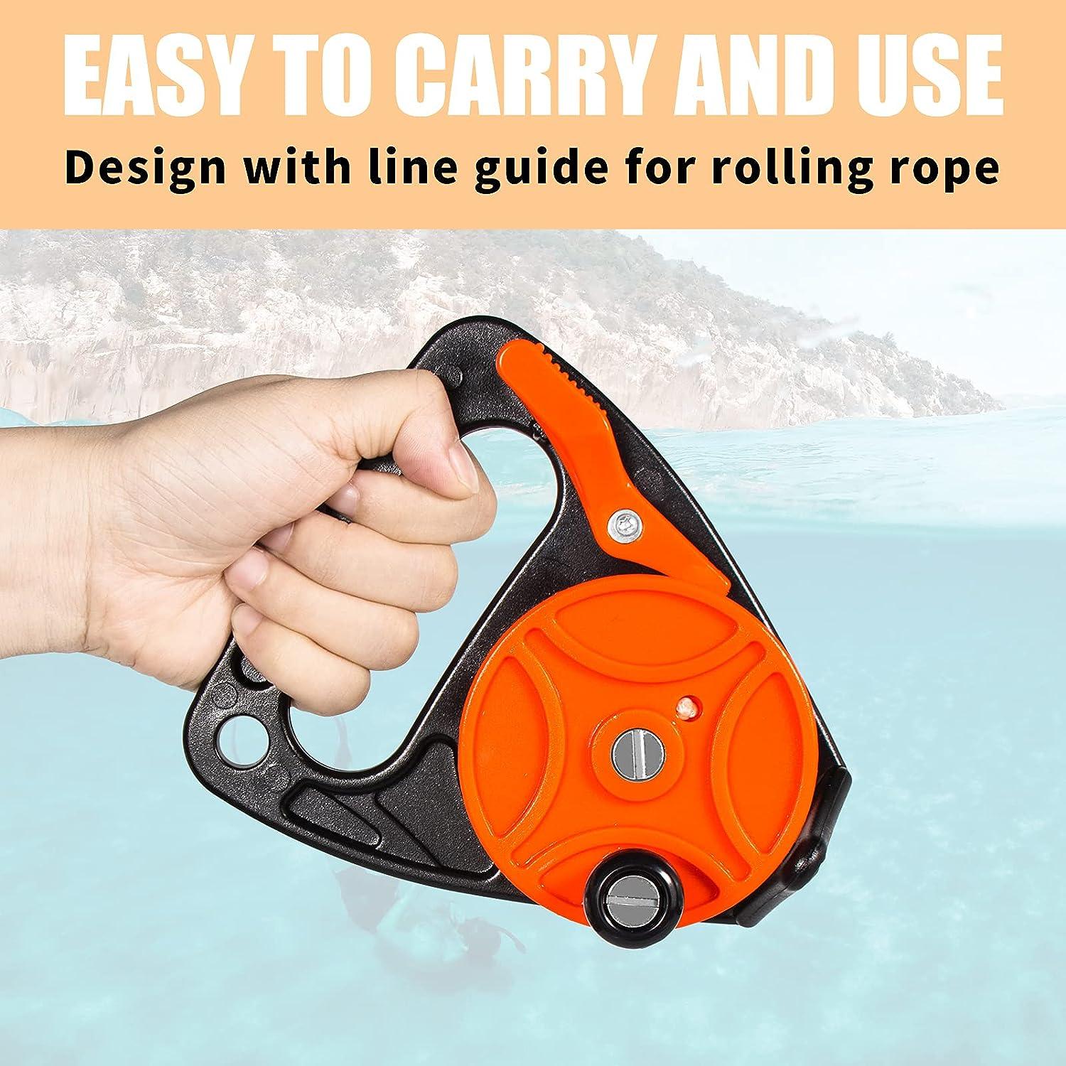 Seafard Compact 150ft Scuba Dive Reel Kayak Anchor | Thumb Stopper for ...