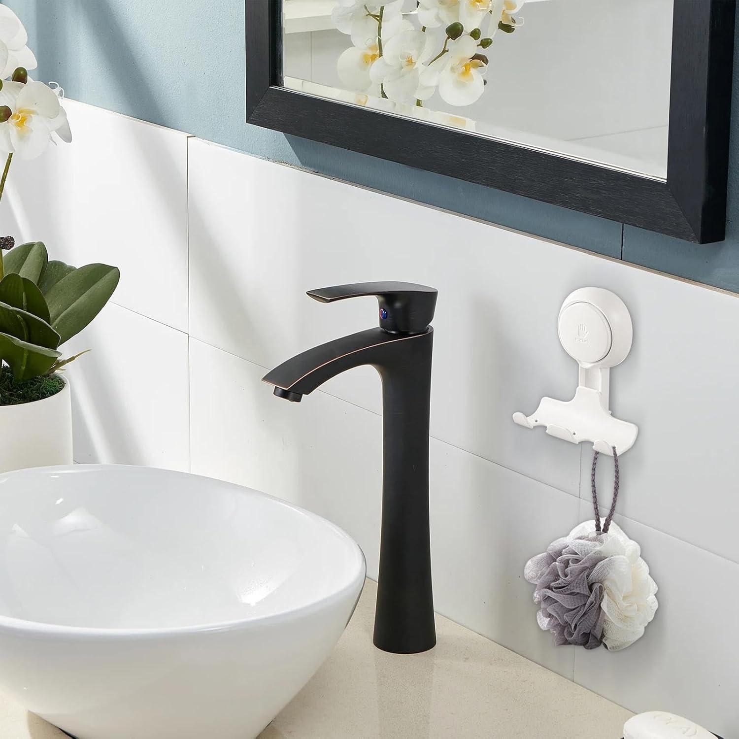 Goovafur Wall-Mounted Razor Holder with Suction Cup | Versatile Hanger ...