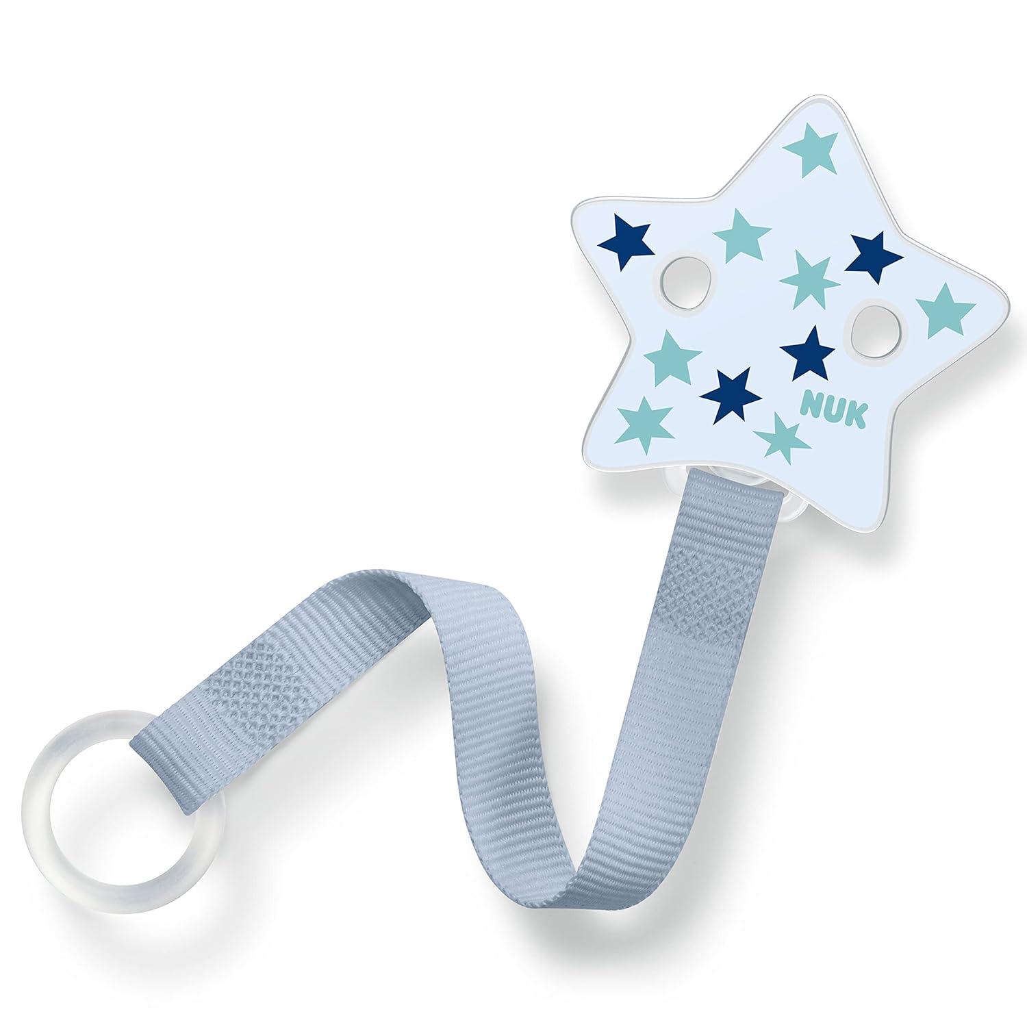 NUK Pacifier Strap with Clip - Universal Fit for All Pacifiers ...